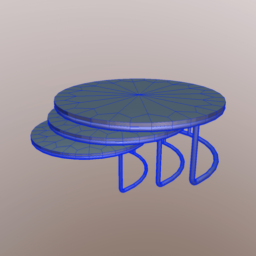 Download 3D model Nested Coffee Tables ・ Cults