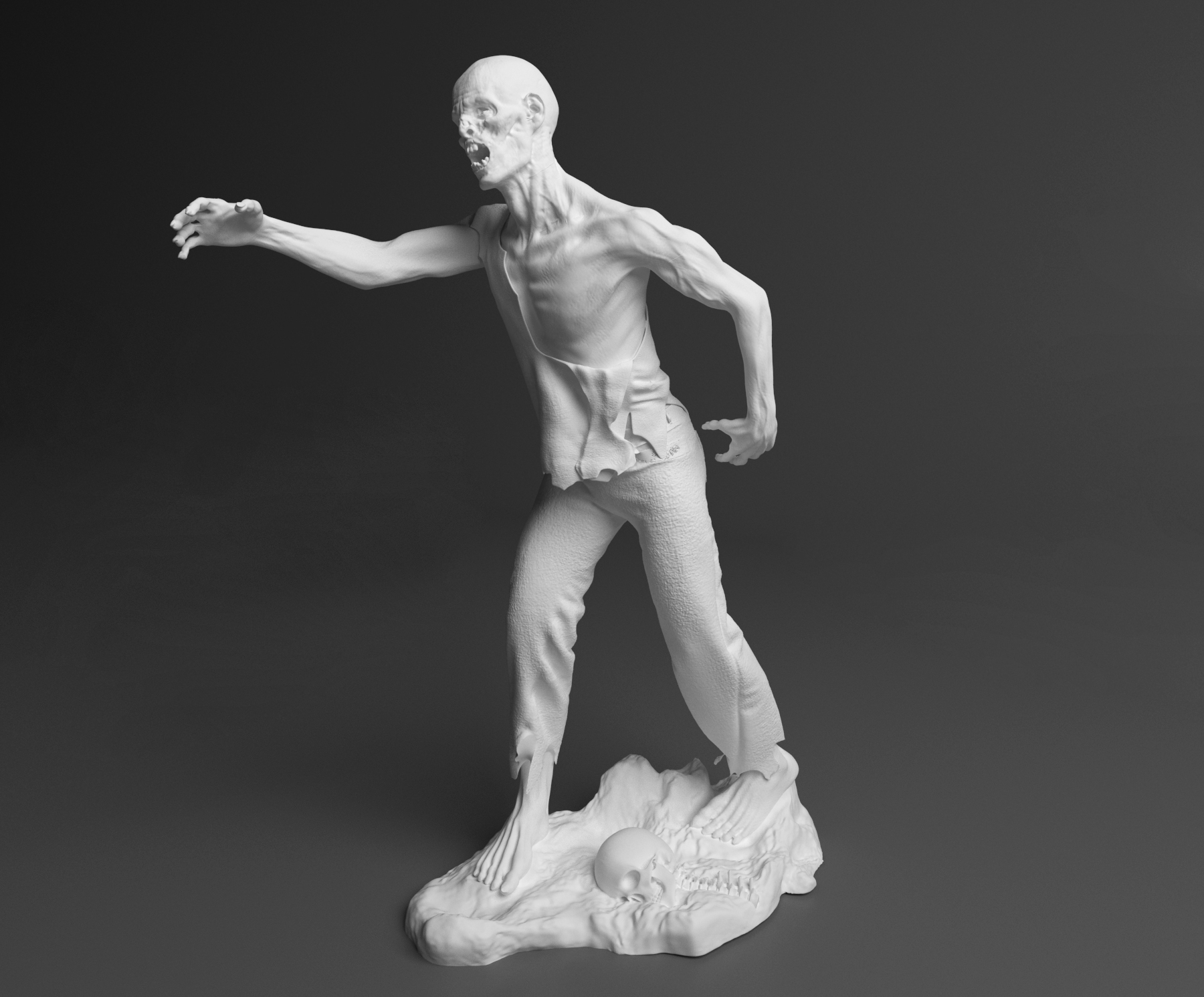 STL file HYPEREALISTIC ZOMBIE・3D printer design to download・Cults