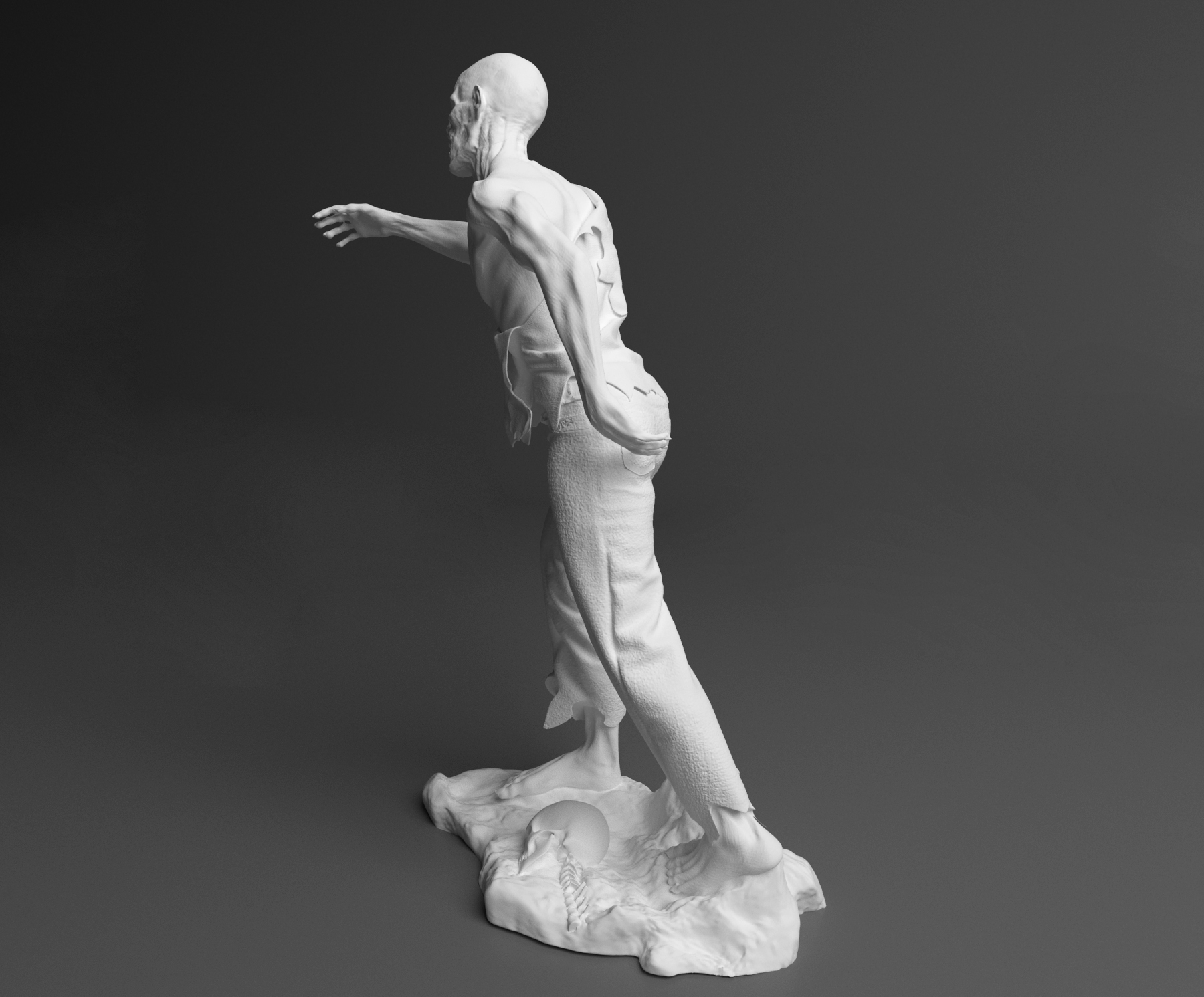 STL file HYPEREALISTIC ZOMBIE・3D printer design to download・Cults