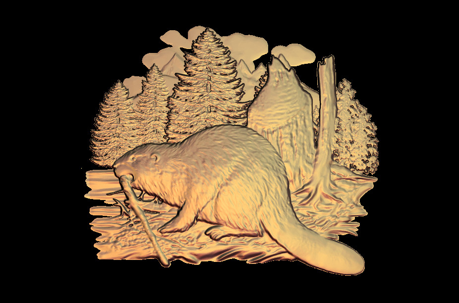 Free STL file beaver working in the river・3D printable model to ...