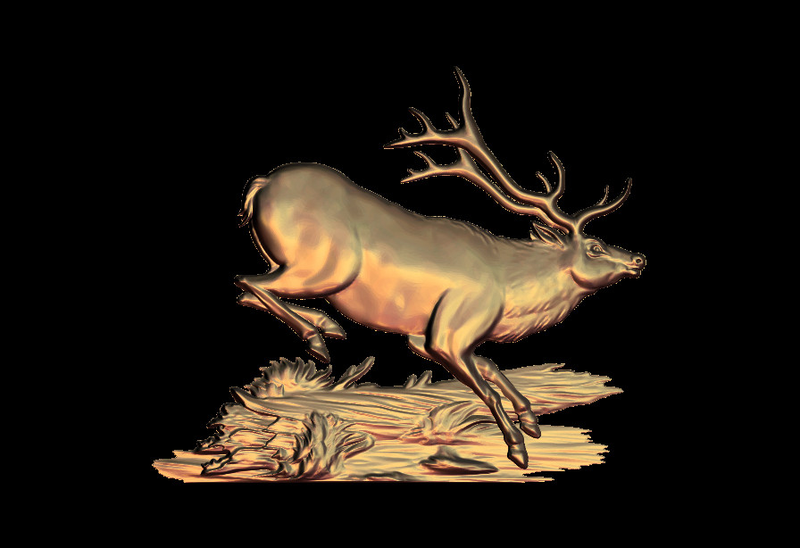 Free STL file running deer hunting・3D printable model to download・Cults