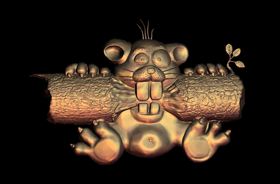 Free STL file beaver eating tree・3D printer design to download・Cults