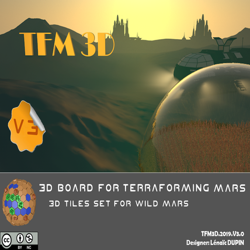 Download free STL file TerraForming Mars 3d board • 3D printing model ...