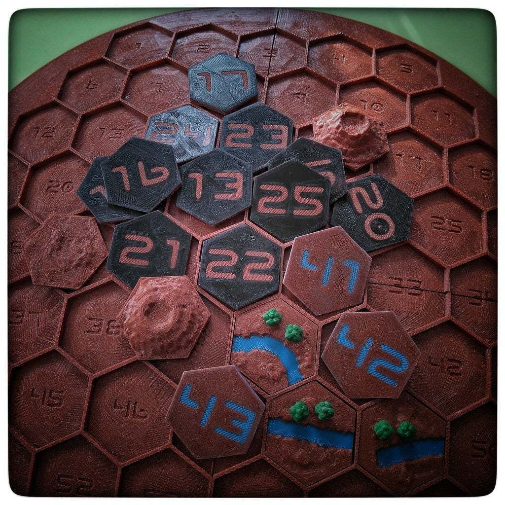 Download free STL file TerraForming Mars 3d board • 3D printing model ...