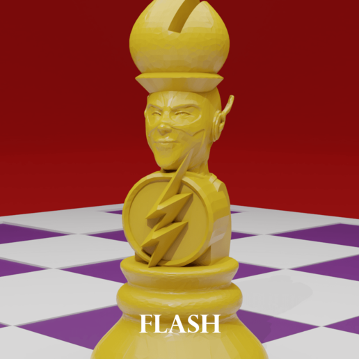 Download 3D printer files Chess Board Avengers vs Justice League ・ Cults