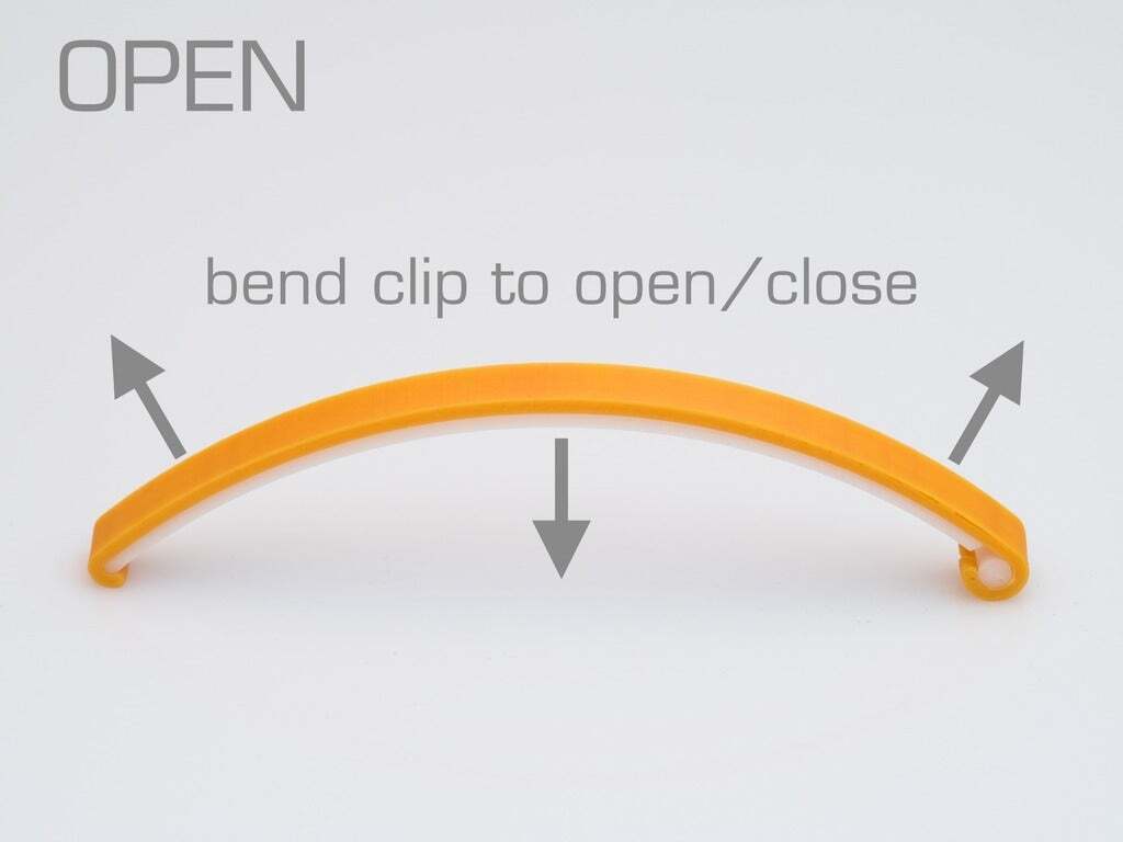 Free STL file Customizable Bag Clip・3D printer design to download・Cults