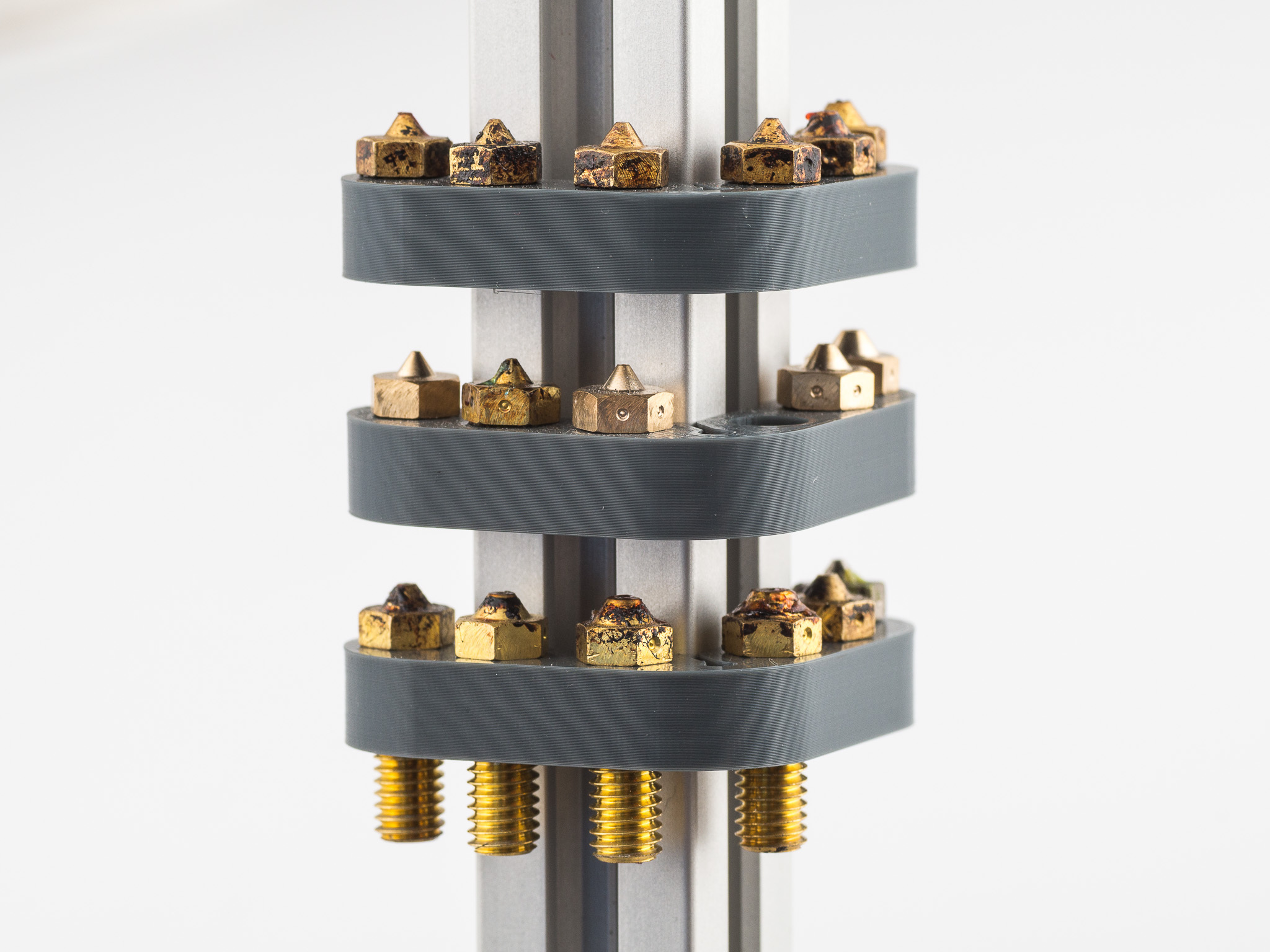 Free STL file 2020 Nozzle Rack 6・3D printing model to download・Cults