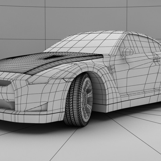 Download 3D printer templates Nissan GTR 2008 3D Model ・ Cults
