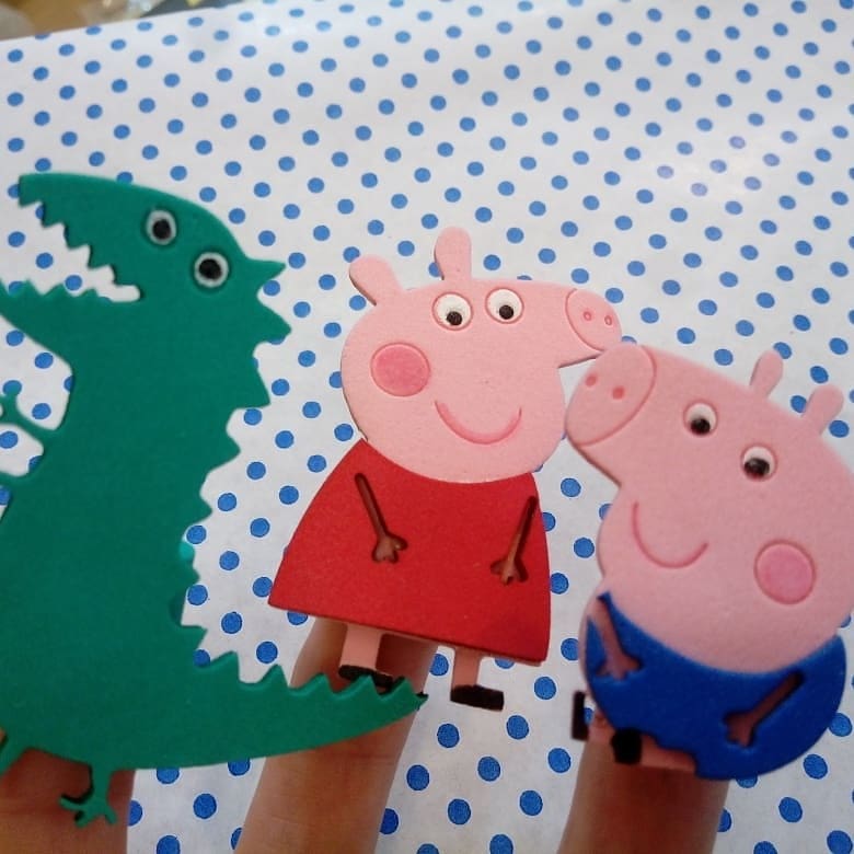3D file Souvenir Peppa finger puppets・3D printer design to download・Cults