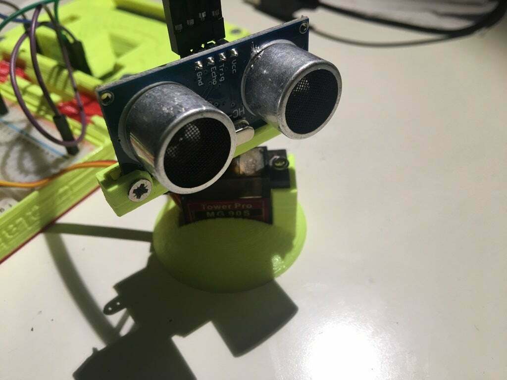 Free STL file Ping HC-SR04 + Servo base mount 🔧・3D printer model to ...