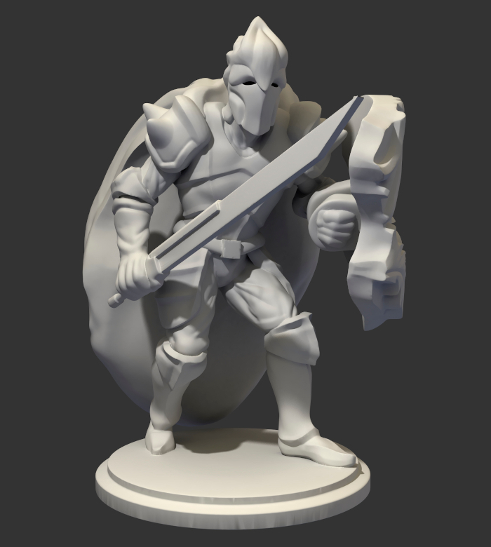 Free STL file Knight with long cape 🛡️・3D printable model to download・Cults