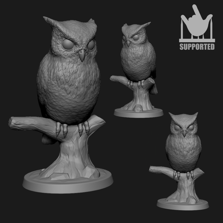 STL file royal owl・Design to download and 3D print・Cults