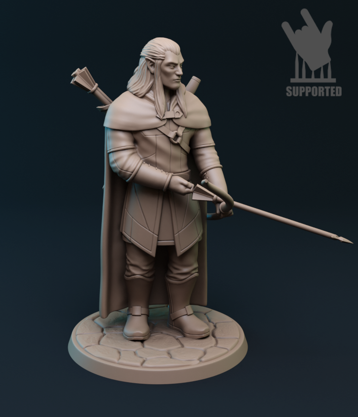 STL file warrior elf・3D printer design to download・Cults