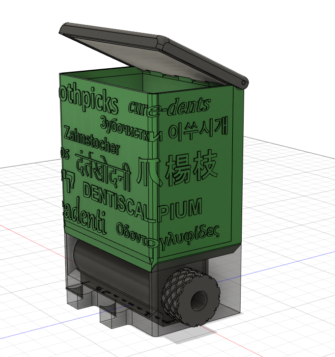 STL file Multilingual toothpick dispenser 🦷・3D printing idea to ...