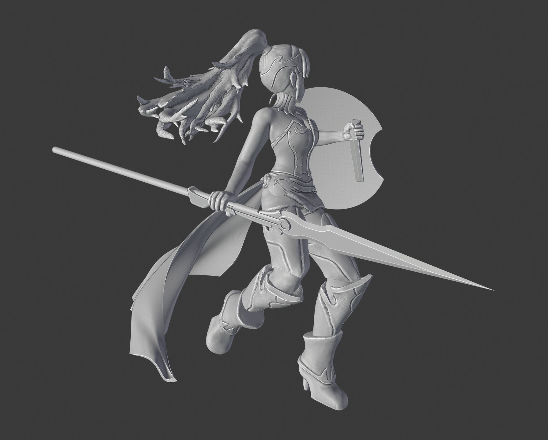 3MF file RWBY: Pyrrha Nikos・Model to download and 3D print・Cults