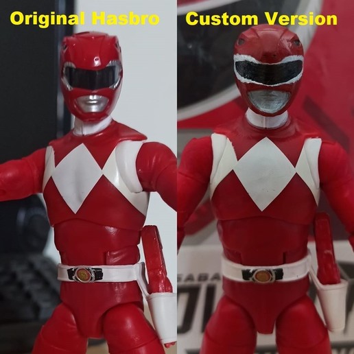Descargar archivo STL Colección Rayo Power Rangers Casco Red Ranger ...