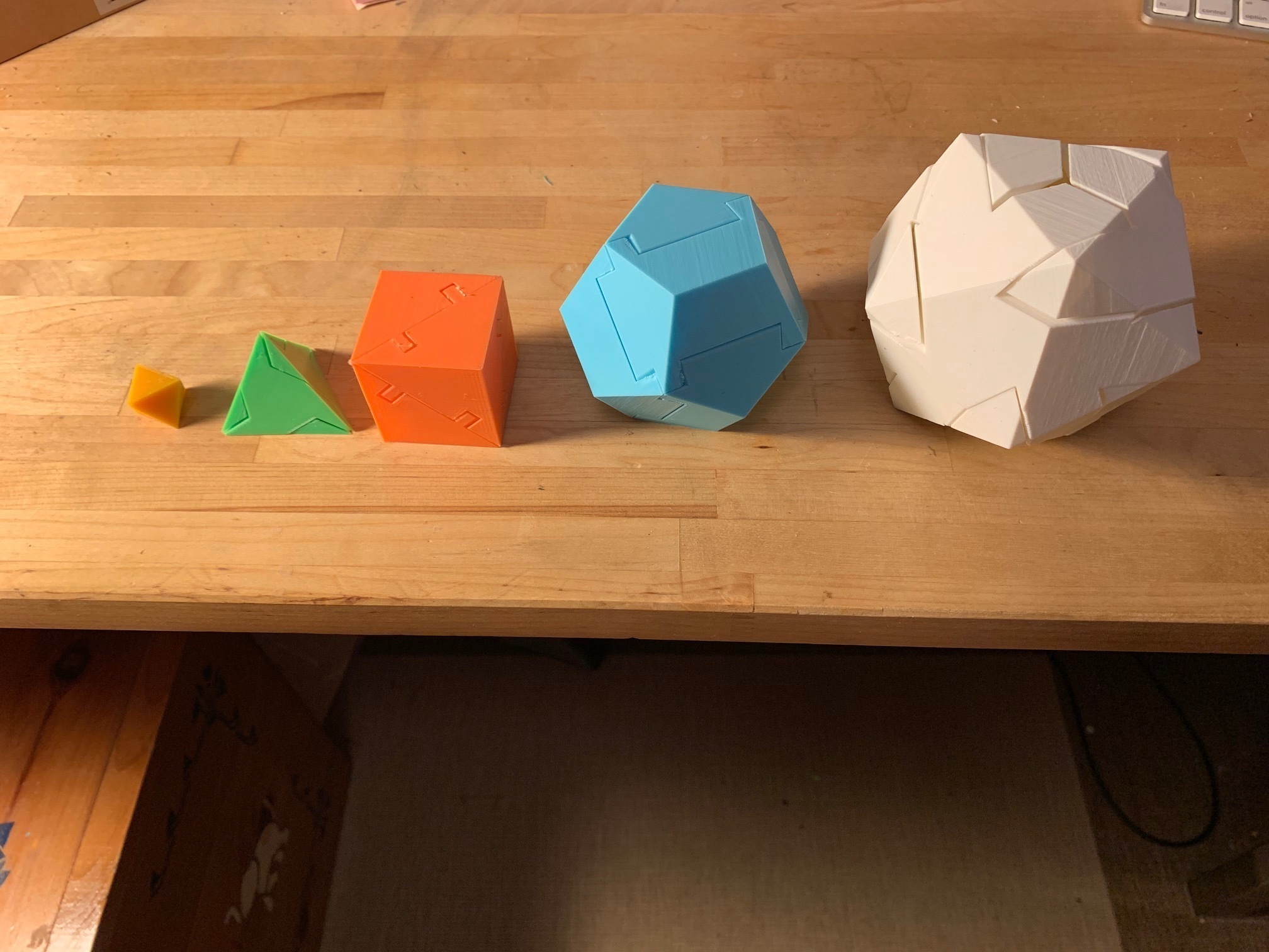 Free STL file All Five Platonic Solids Puzzle 🧩・Design to download and ...