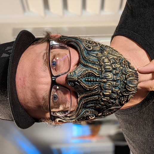 3D print Biomechanical Half mask ・ Cults