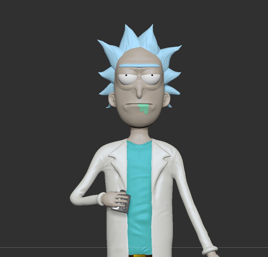 STL file RICK SANCHEZ 🧑‍🔬・3D printing model to download・Cults