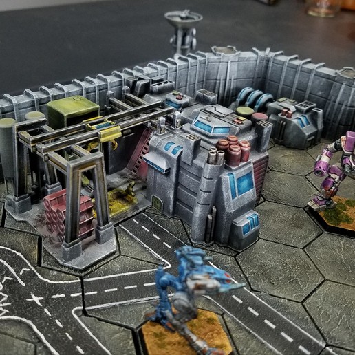 Download 3D printing templates Battletech "Forward Base" Hex-friendly ...