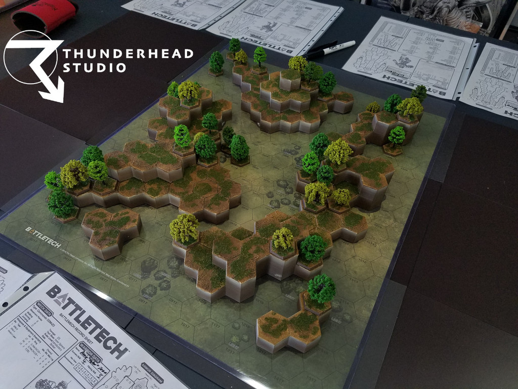 Free 3D file Battletech Simple Hex Hills ♟・3D printable design to ...
