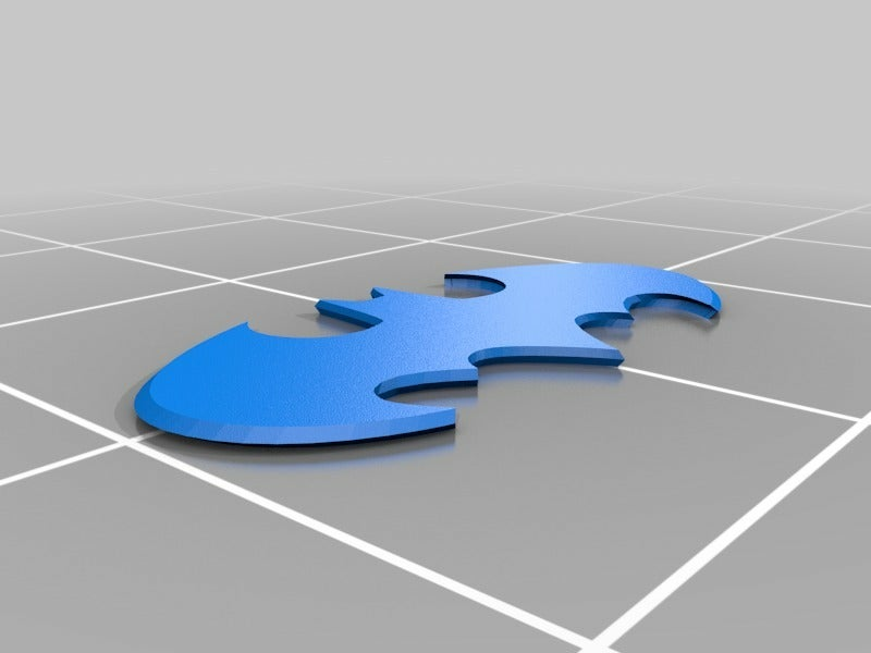 Free STL file Custom Batarang from Batman 1989 Logo・Template to ...