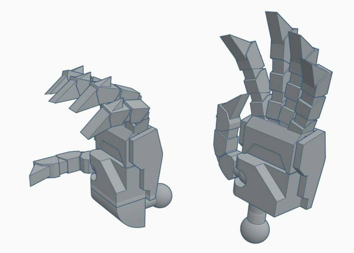 STL file Gundam 1/100 Swappable hands・3D printable model to download・Cults