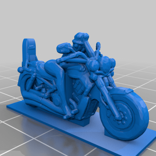 Download free STL file biker girl 1/64 • 3D printer model ・ Cults