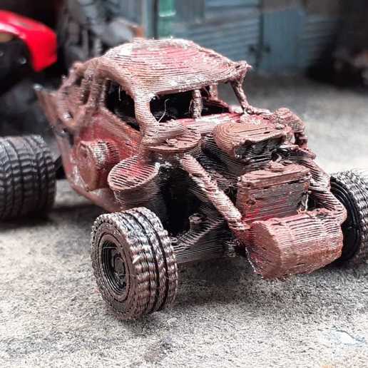 Download free 3D printing designs Mad Max FDK Kaboom Bug VW Beetle ...