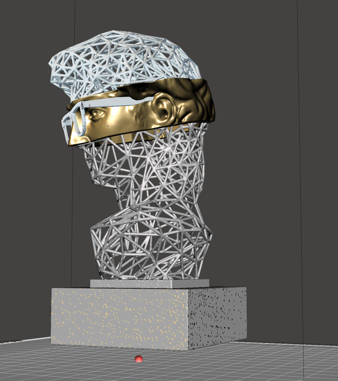 3D file DAVID WIREFRAME SCULPTURE・3D printing idea to download・Cults
