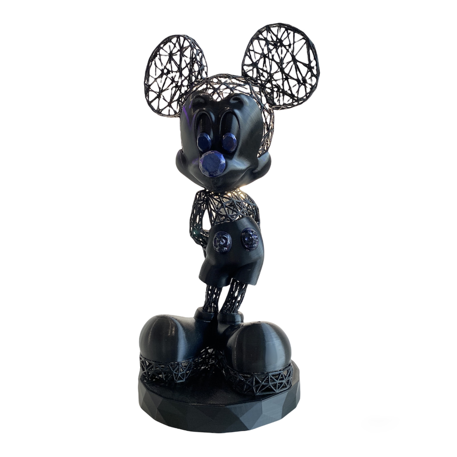 3D file MICKEY WIREFRAME 3D SCULPTURE・3D printable model to download・Cults