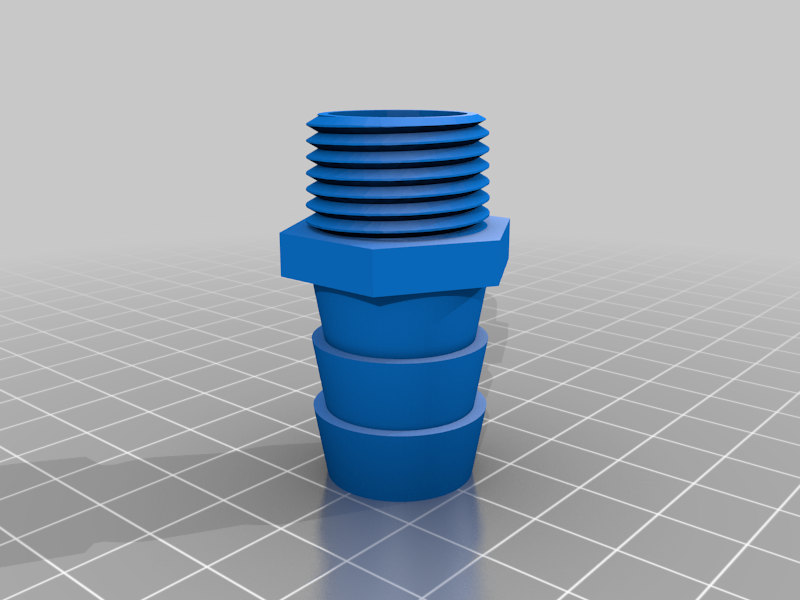 Free STL file 3/4 hose to 1/2 npt pipe・3D print design to download・Cults