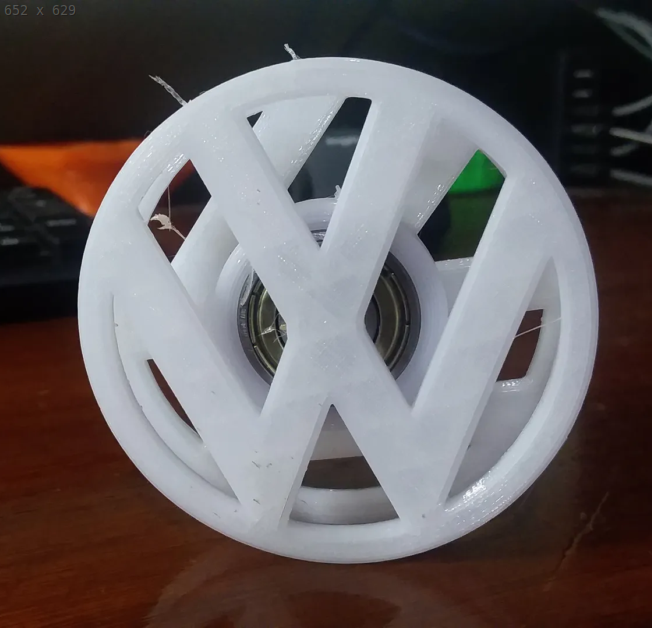 Free 3D file Double sided VW fidget spinner・3D printable design to ...