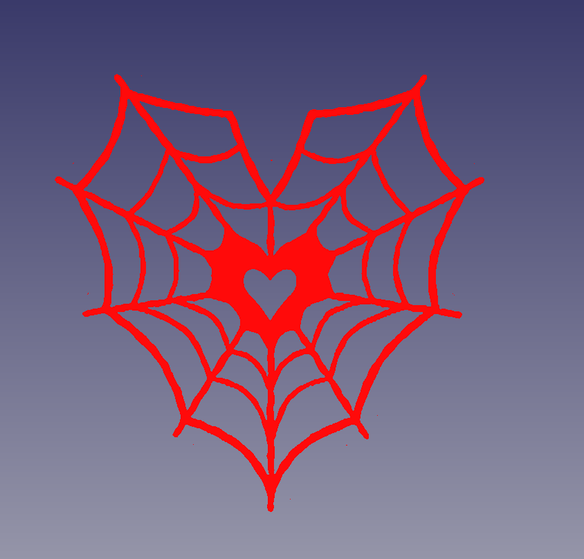 Free 3D file Spider web heart 🕷️・3D printing idea to download・Cults