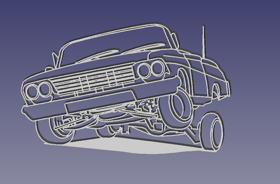 Free 3D file 64 Impala lowrider 🎨・3D printing design to download・Cults