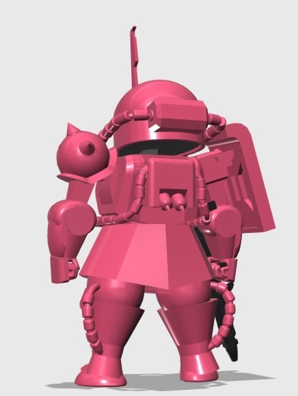 STL file Zaku MS-06・3D printable model to download・Cults
