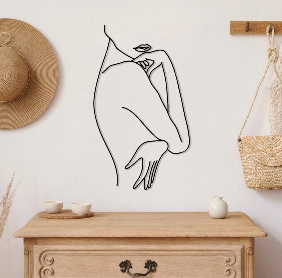 STL file line art : woman・3D printer model to download・Cults