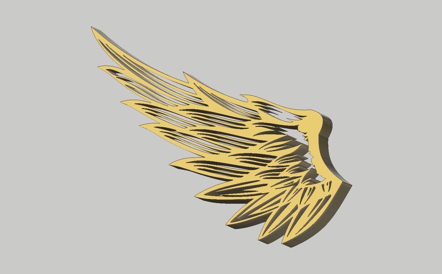 STL file Wings Wall Art Decoration 🎨・3D printer model to download・Cults