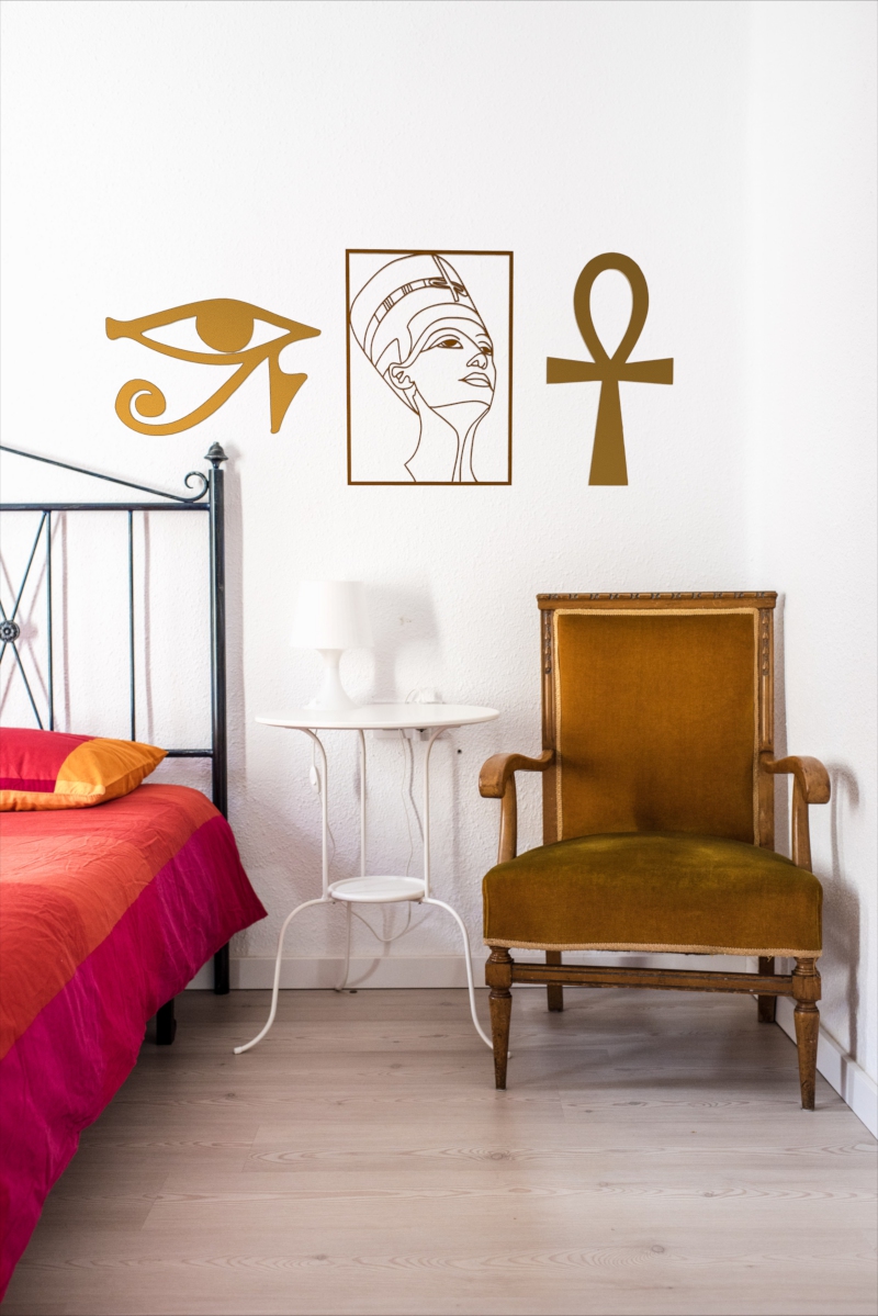 Archivo STL arte de la pared : Nefertiti : Estilo egipcio・Design para ...