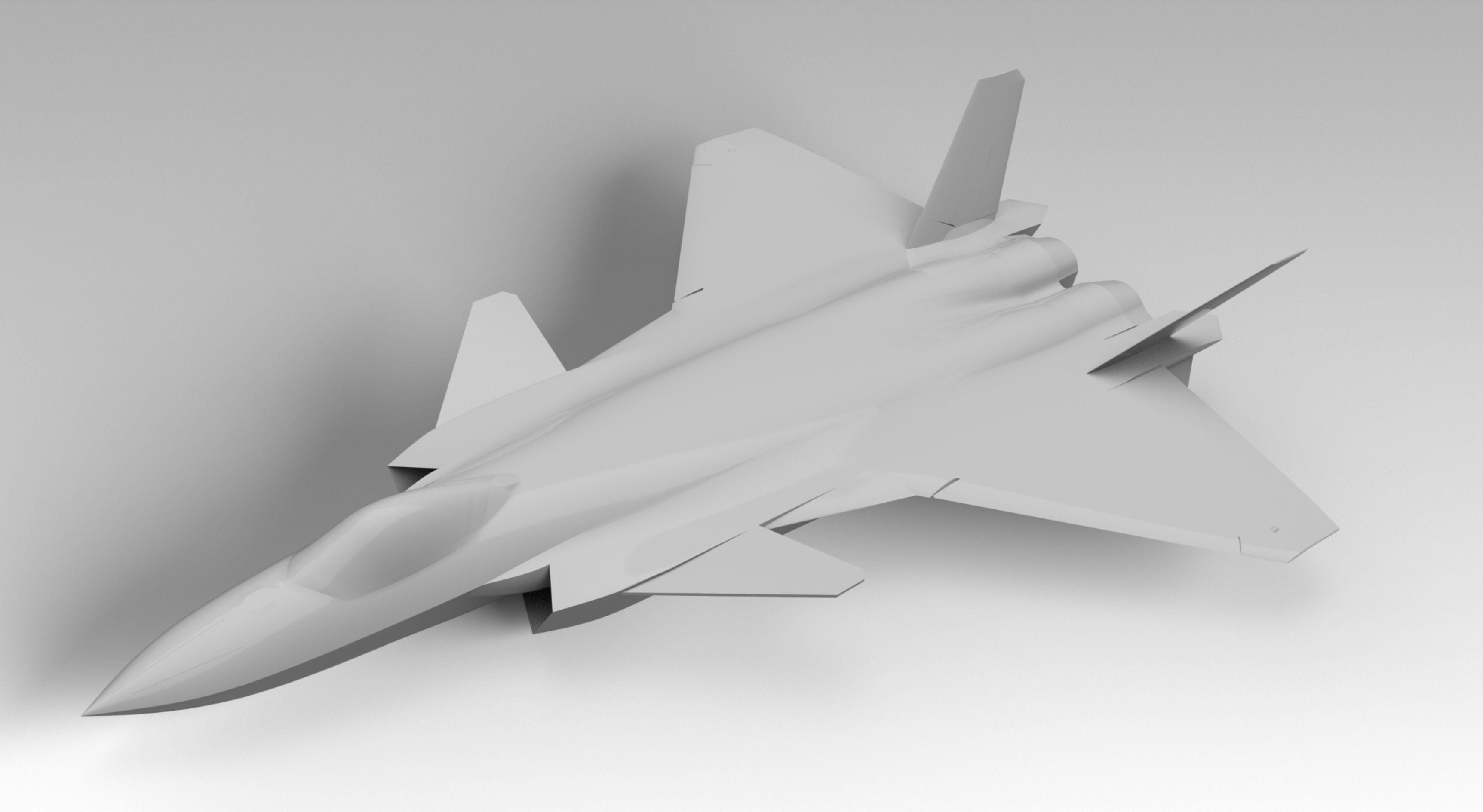 STL file J-20 Jet 3D Printable 🛩️・Model to download and 3D print・Cults