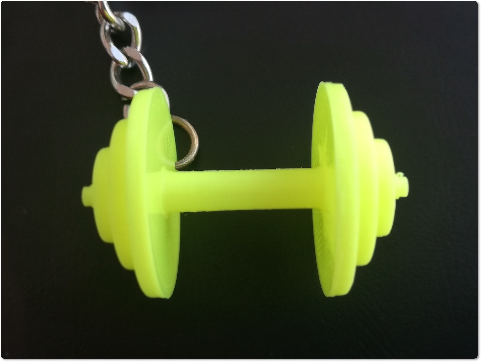 STL file Dumbbell keychain・3D printer model to download・Cults