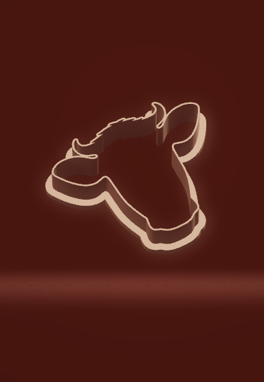 Fichier STL face de vache à l'emporte-pièce・Design à télécharger et à ...