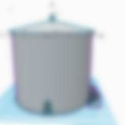 Download STL file O-Scale Water Tank • 3D printer model ・ Cults