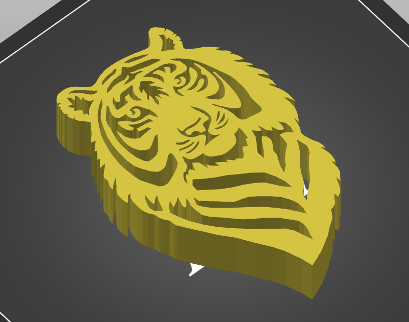 Free STL file vector tiger・3D printable object to download・Cults