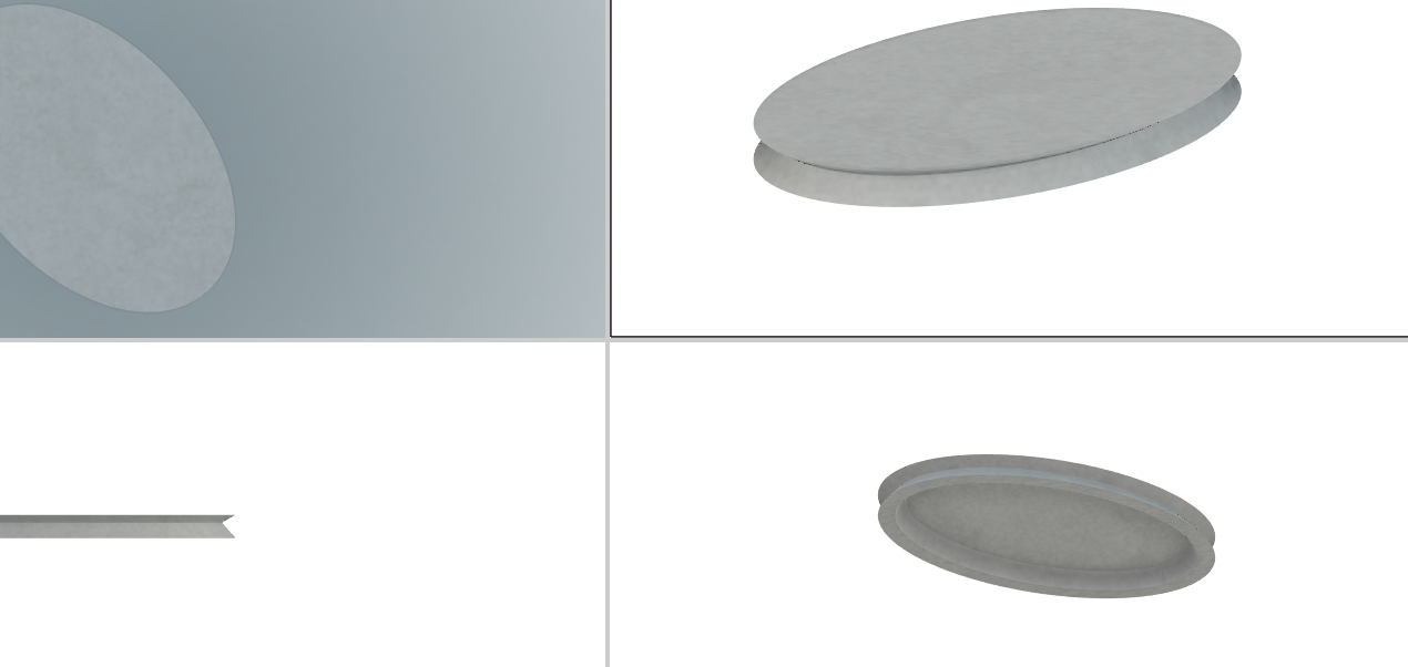 Free STL file oval base 3pcs・Template to download and 3D print・Cults