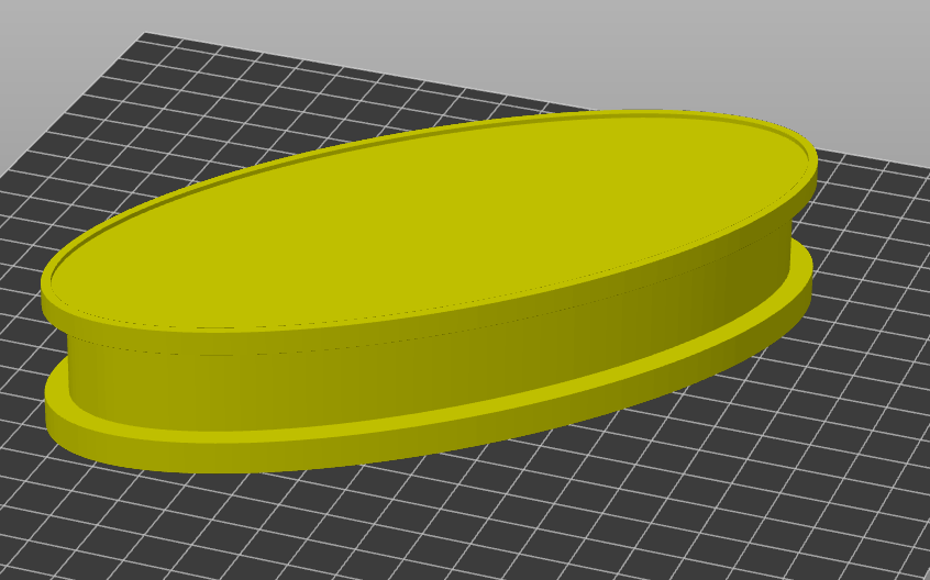 Free STL file oval base 3pcs・Template to download and 3D print・Cults