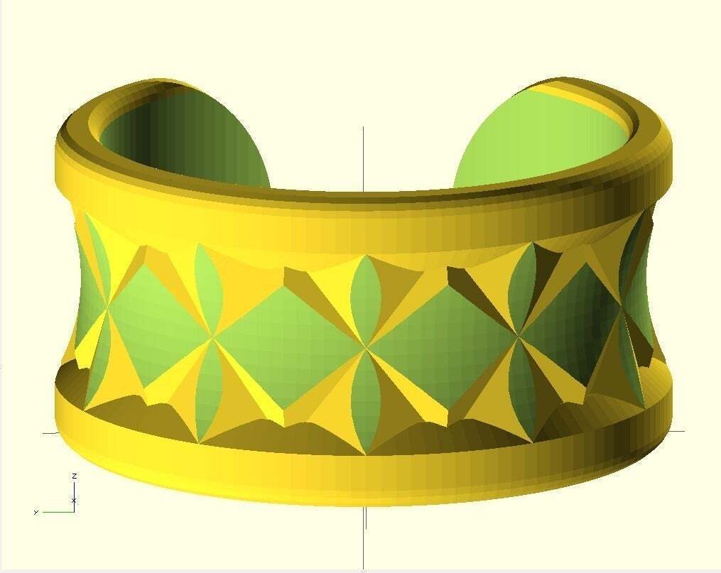 Free STL file Knurled Bracelet No2・3D printable object to download・Cults