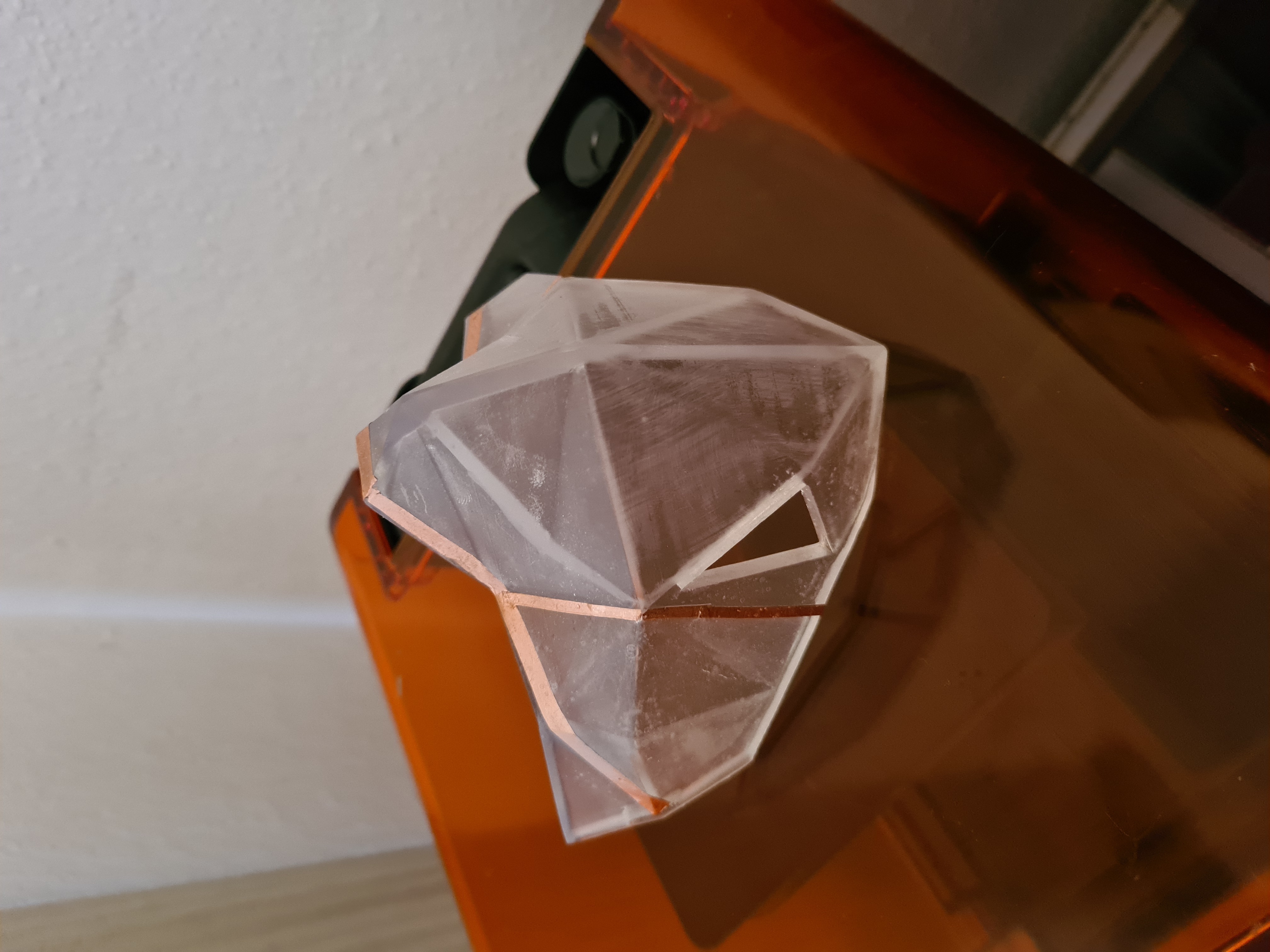 3D printable Low Poly Face Mask Covid-19 • made with Form Labs Form 2・Cults