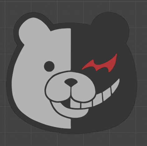 Fichier OBJ monokuma・Modèle pour imprimante 3D à télécharger・Cults