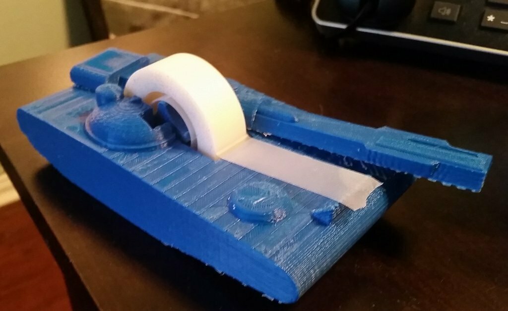 Free 3D file Tron Tank Tape Dispenser 🪖・3D printer design to download・Cults